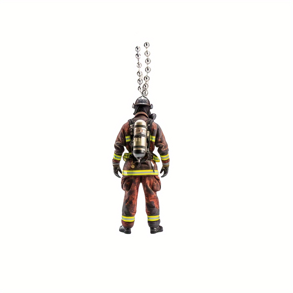 Spooky Firefighter Acrylic Pendant 2d Cartoon Style Perfect - Temu