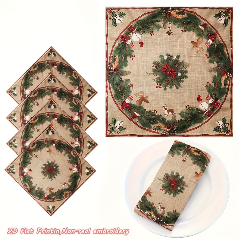 christmas tablecloths and napkins sold on Temu United States