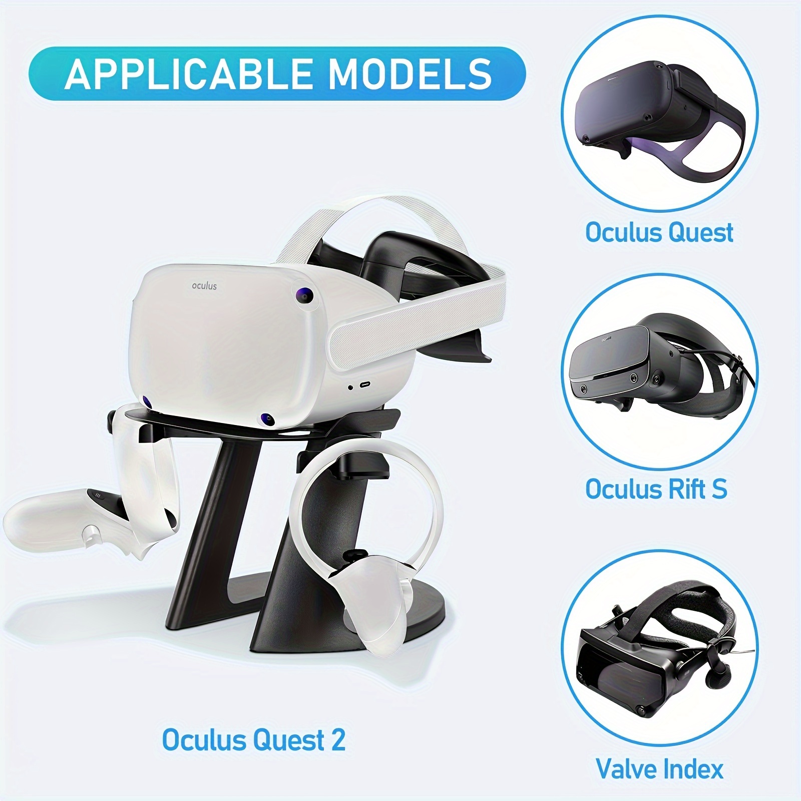 Hard Shell Vr Headset Display Stand Holder Compatible - Temu