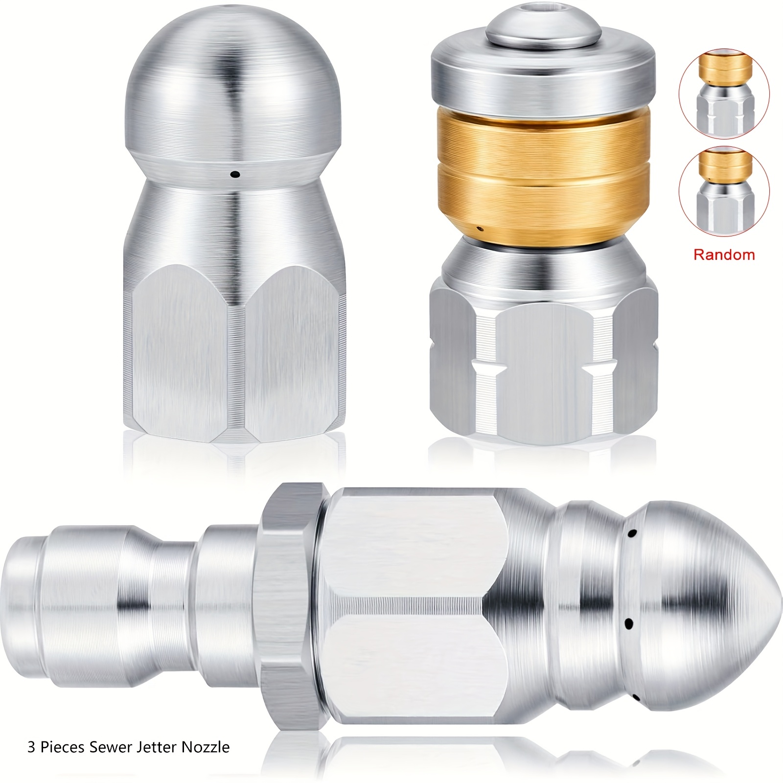 pressure washer sewer jetter nozzle sold on Temu United States