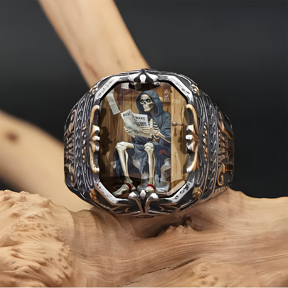 skull ring sold on Temu United States