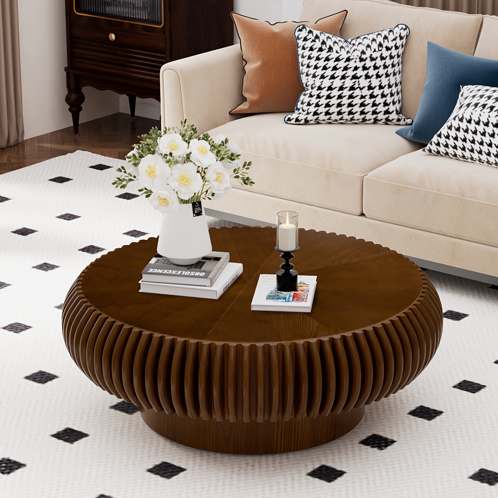 round coffee tables sold on Temu United States