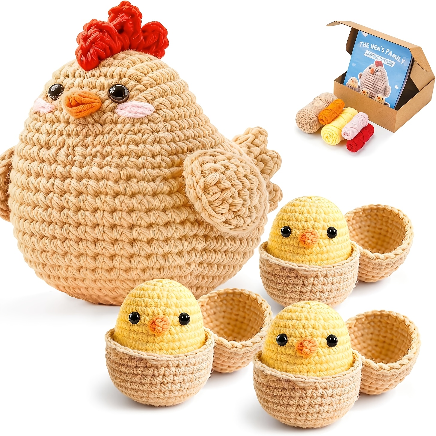amigurumi kits sold on Temu United States