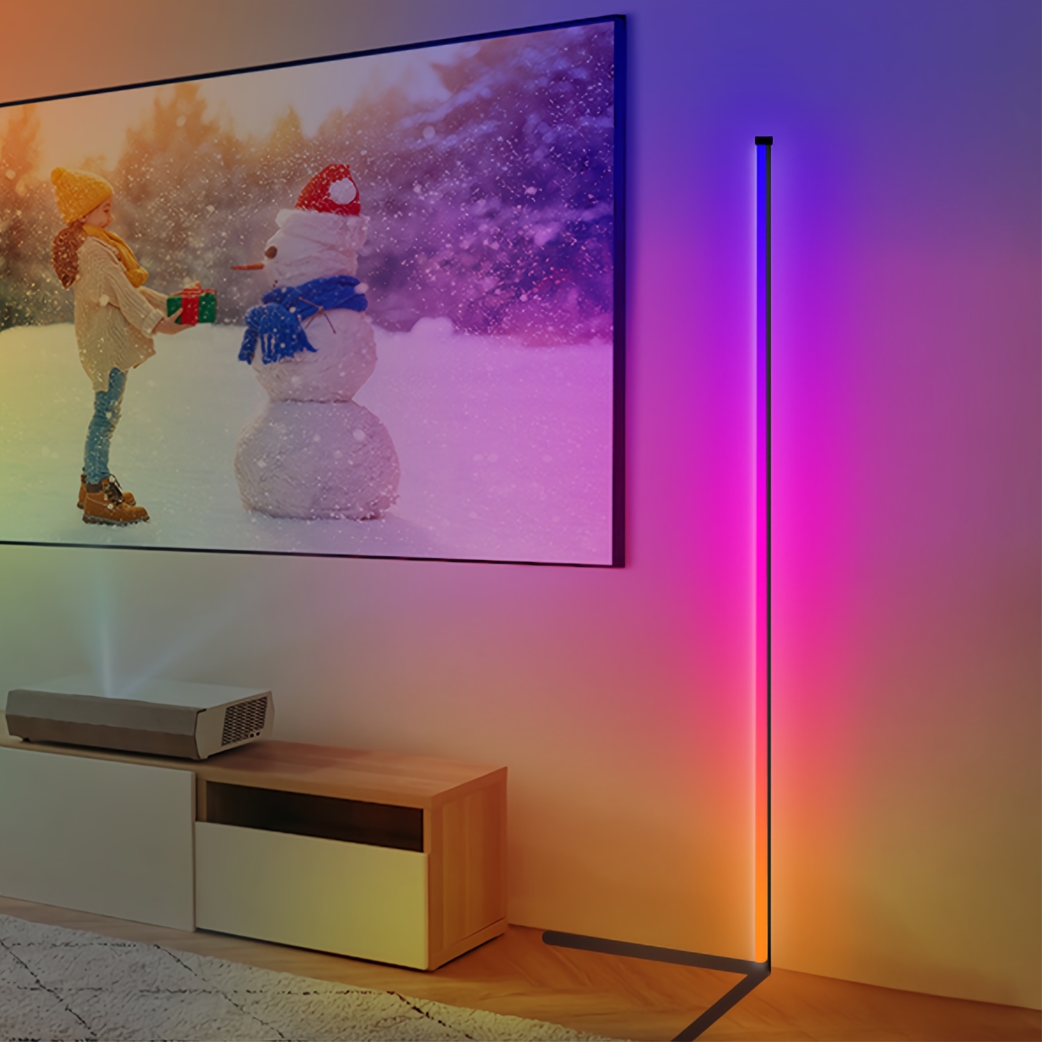 Eissloly Rgbic Floor Lamp Led Corner Smart Modern Floor Lamp - Temu ...