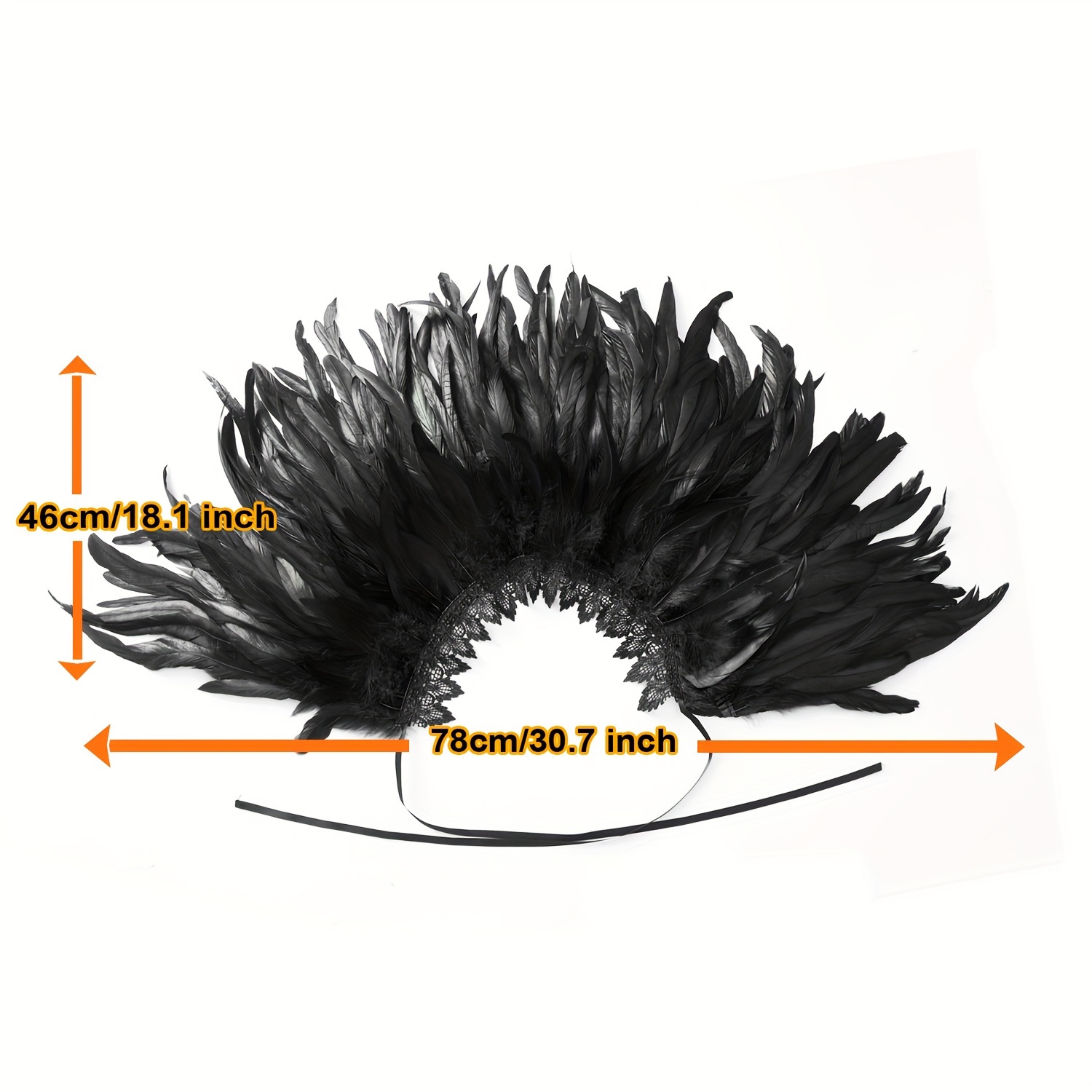 Halloween Faux Feather Shawl Lace Lace Collar Cape Punk - Temu