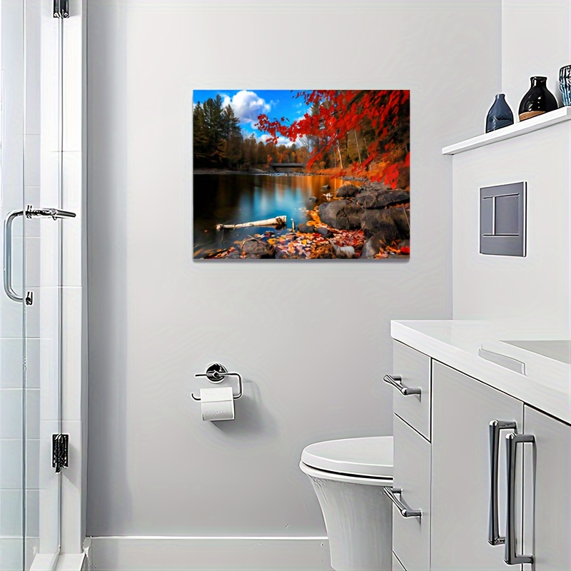 1 τεμ. Ξύλινο Πλαίσιο Καμβά Ζωγραφικής Καμβάς Τέχνης Λίμνη - Temu Greece