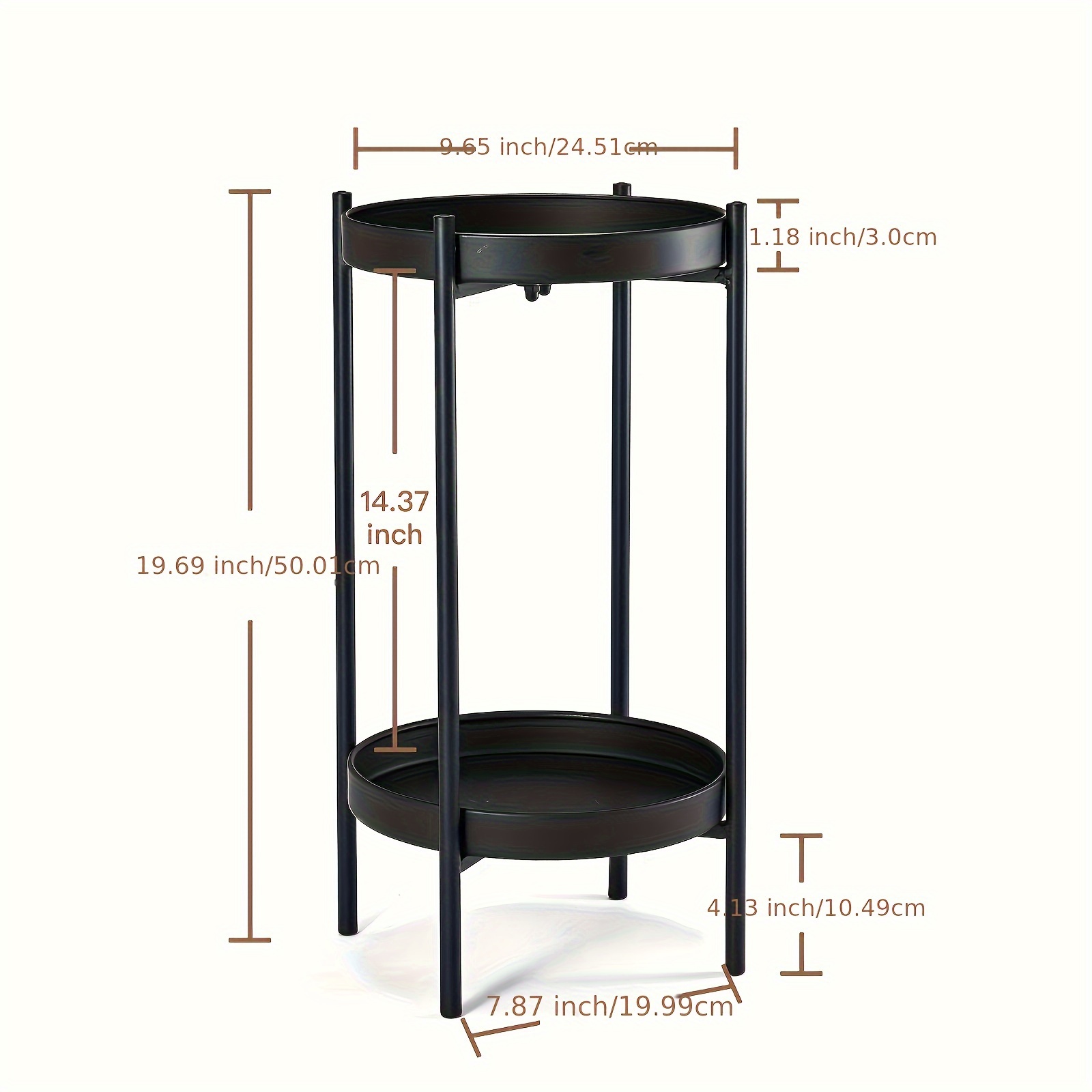 Modern 2 tier Metal Flower Stand 2 Pots Versatile - Temu
