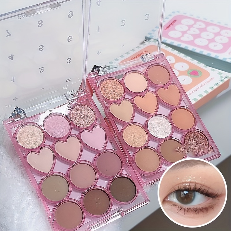 Eye Shadow Tea color Heart Eye Shadow - Temu