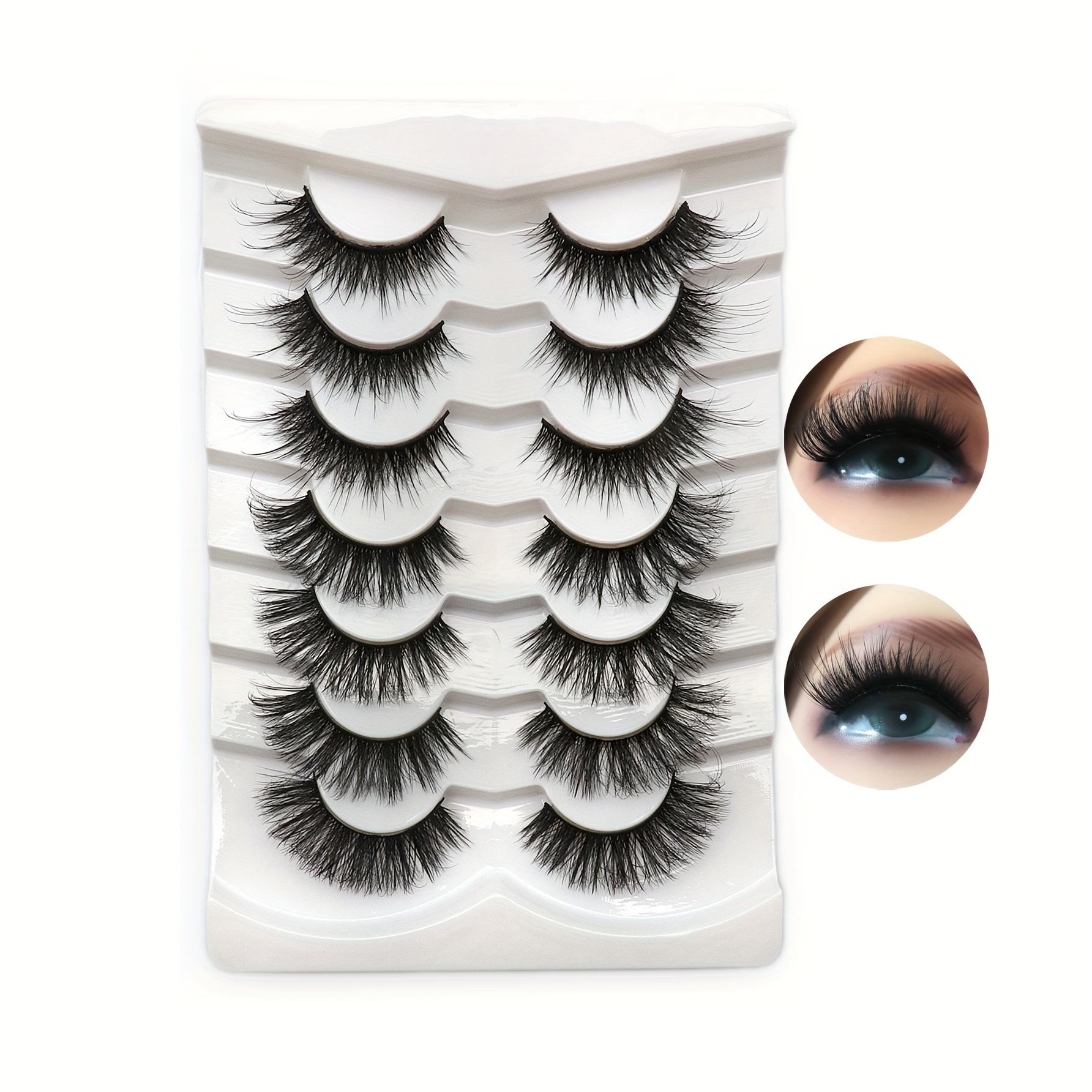 2 Styles Mixed Pack Complete Fluffy Eyelashes Thick Curling - Temu ...