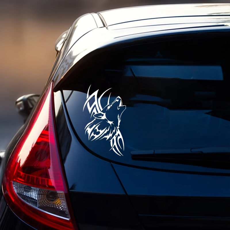 Funny Waterproof Car Sticker Vinyl Roaring Wolf Decal Auto - Temu Ireland