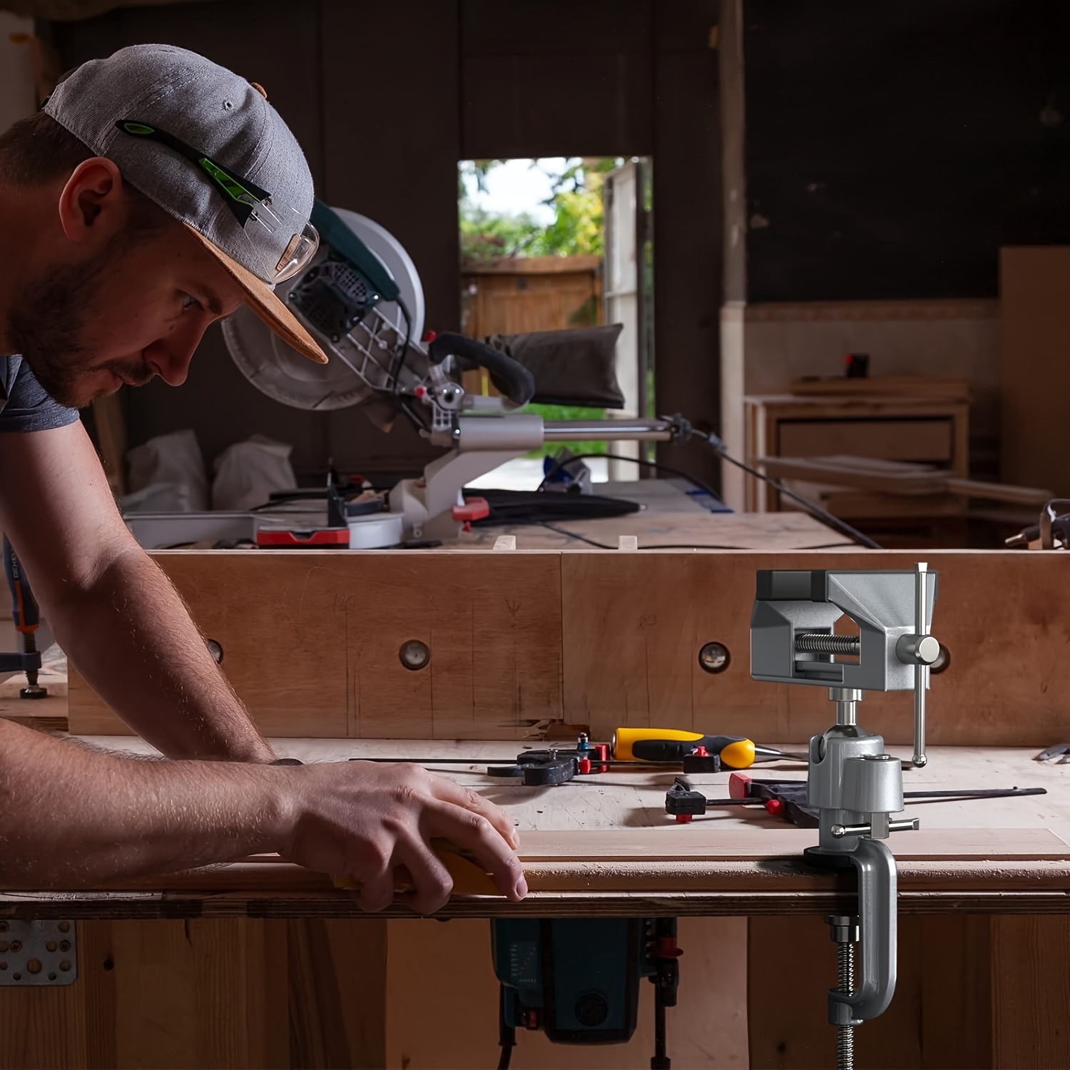 360° Rotating Bench Vise Universal Non slip Grip Dual use - Temu