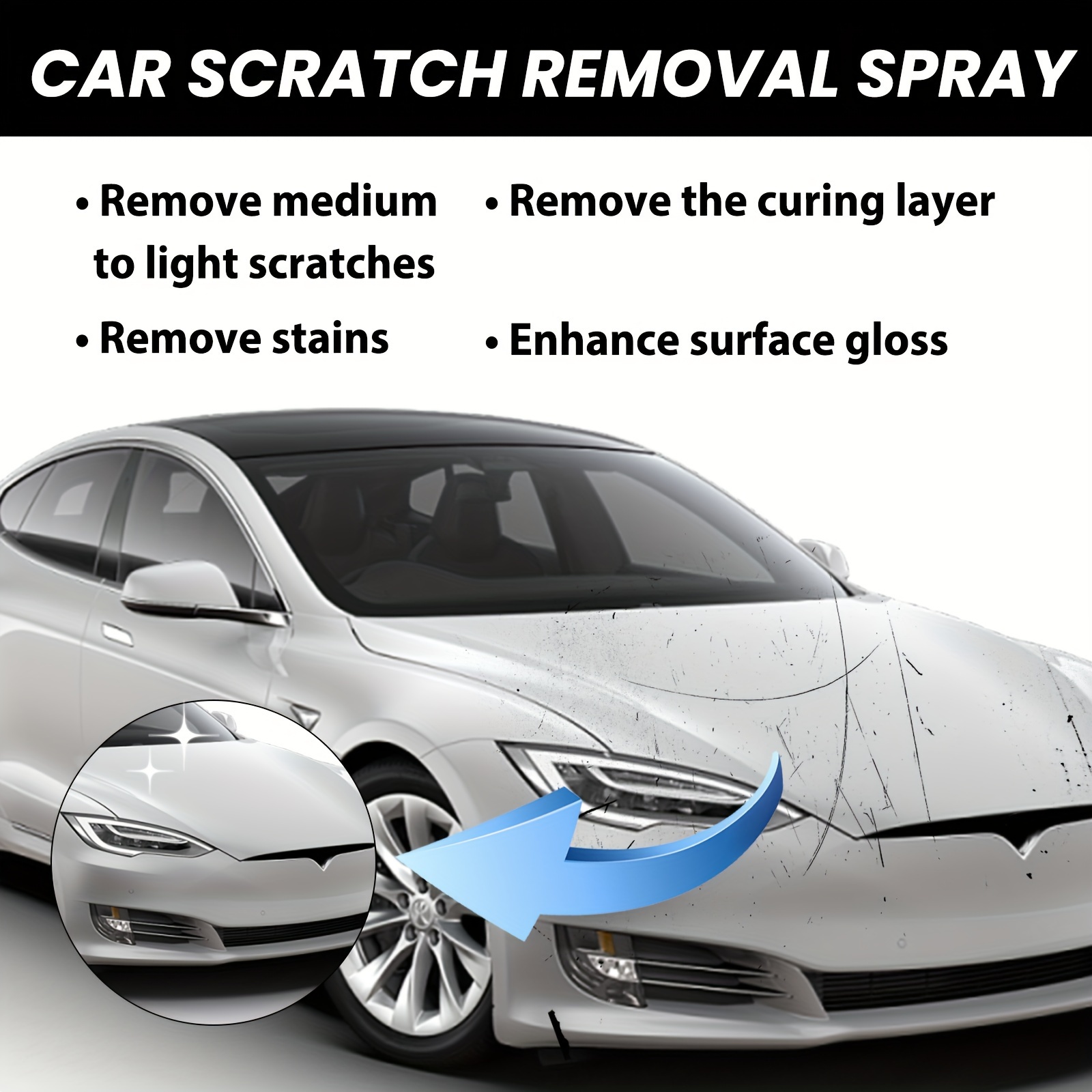 Universal Car Scratch Removal Kit Spray Polishing Wax - Temu Germany