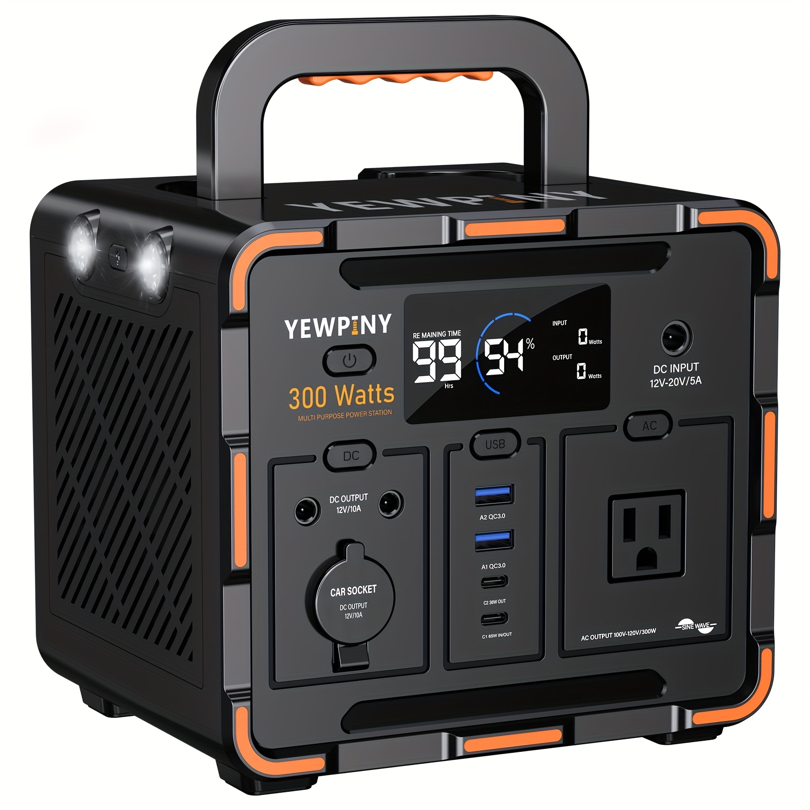 portable solar power generator sold on Temu United States