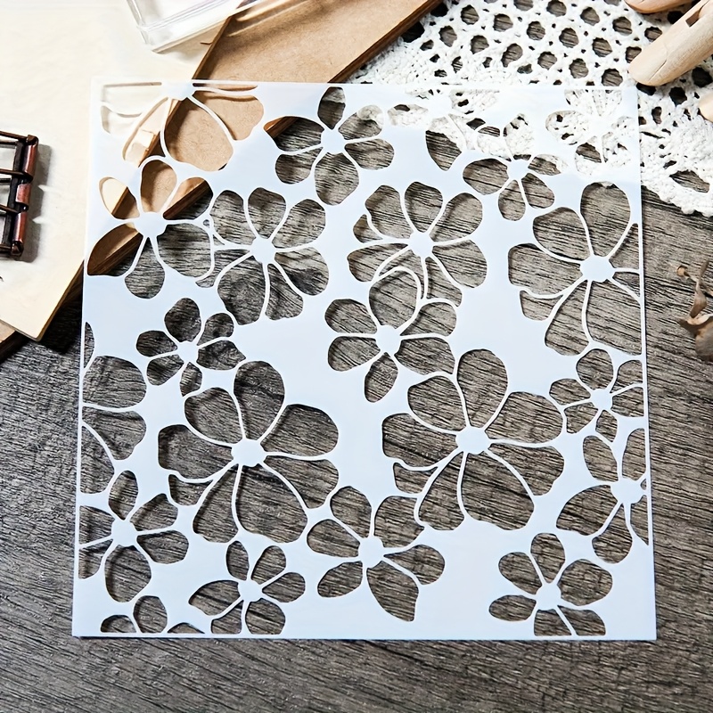 flower stencil templates sold on Temu United States