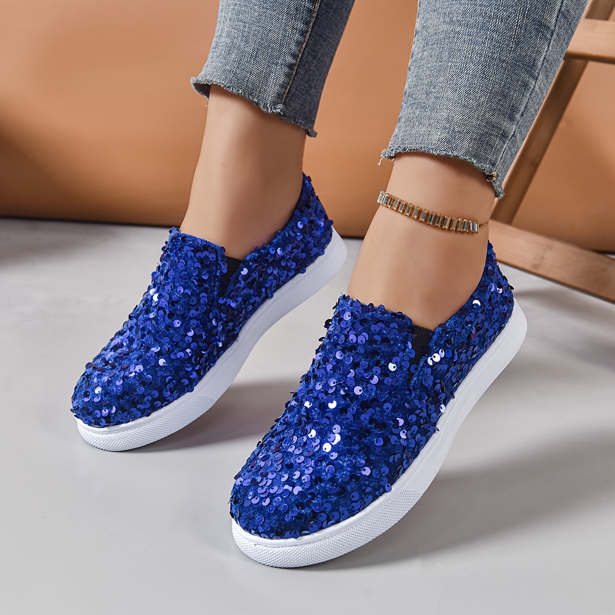 royal blue sneakers sold on Temu United States