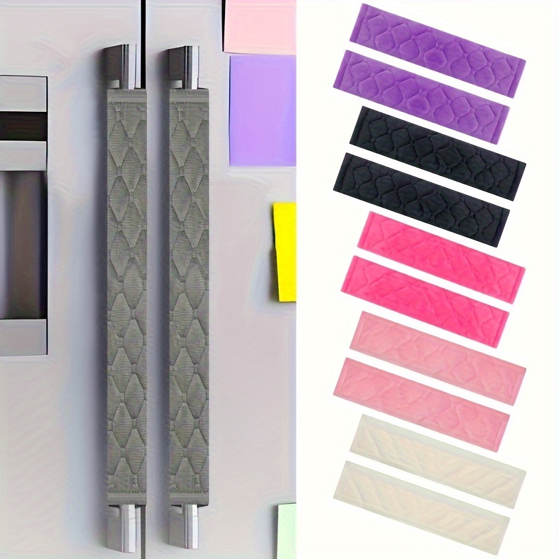 1 Pair Thickened Grid Microwave Oven Refrigerator Handle Dust Cover ...