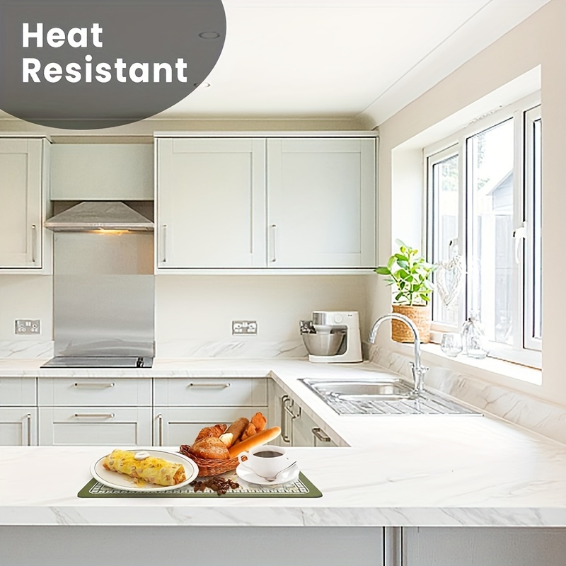 Kitchen Countertop Drying Mat Bowls Dishes Made Highly - Temu