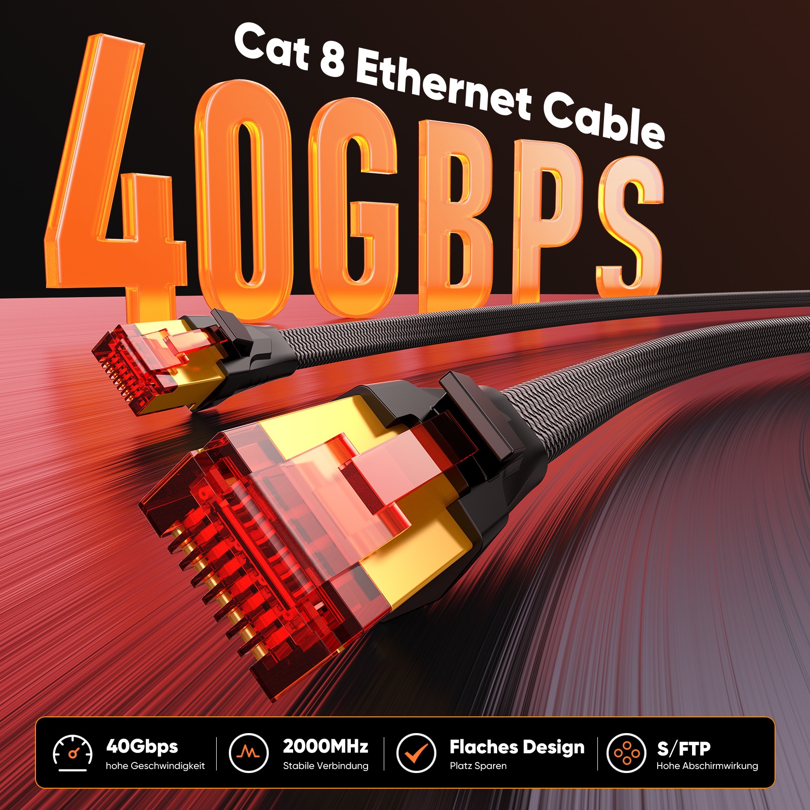 braided network cable sold on Temu United States