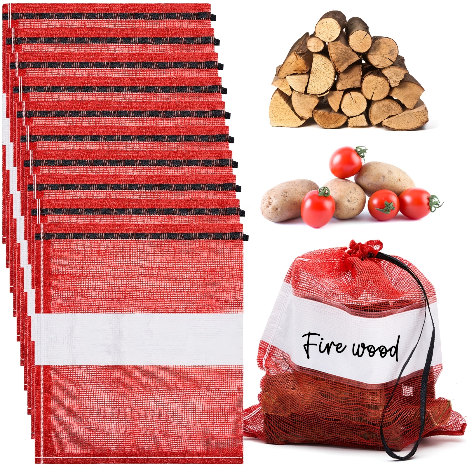 firewood bags sold on Temu United States