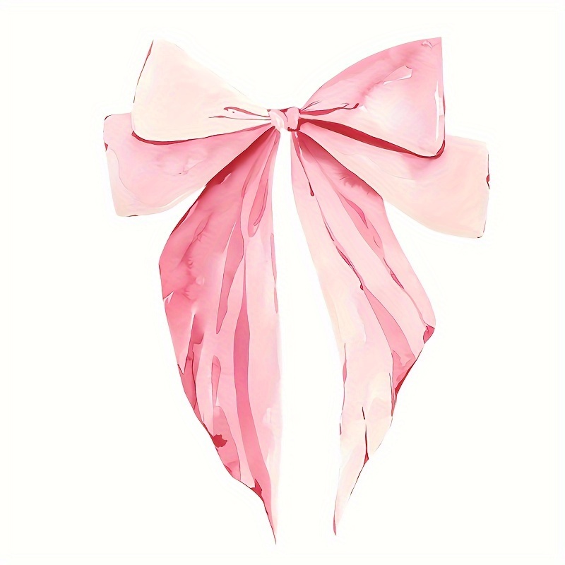 Cute Pink Bow Tie Heat Transfer Sticker Diy Iron Clothing - Temu Canada