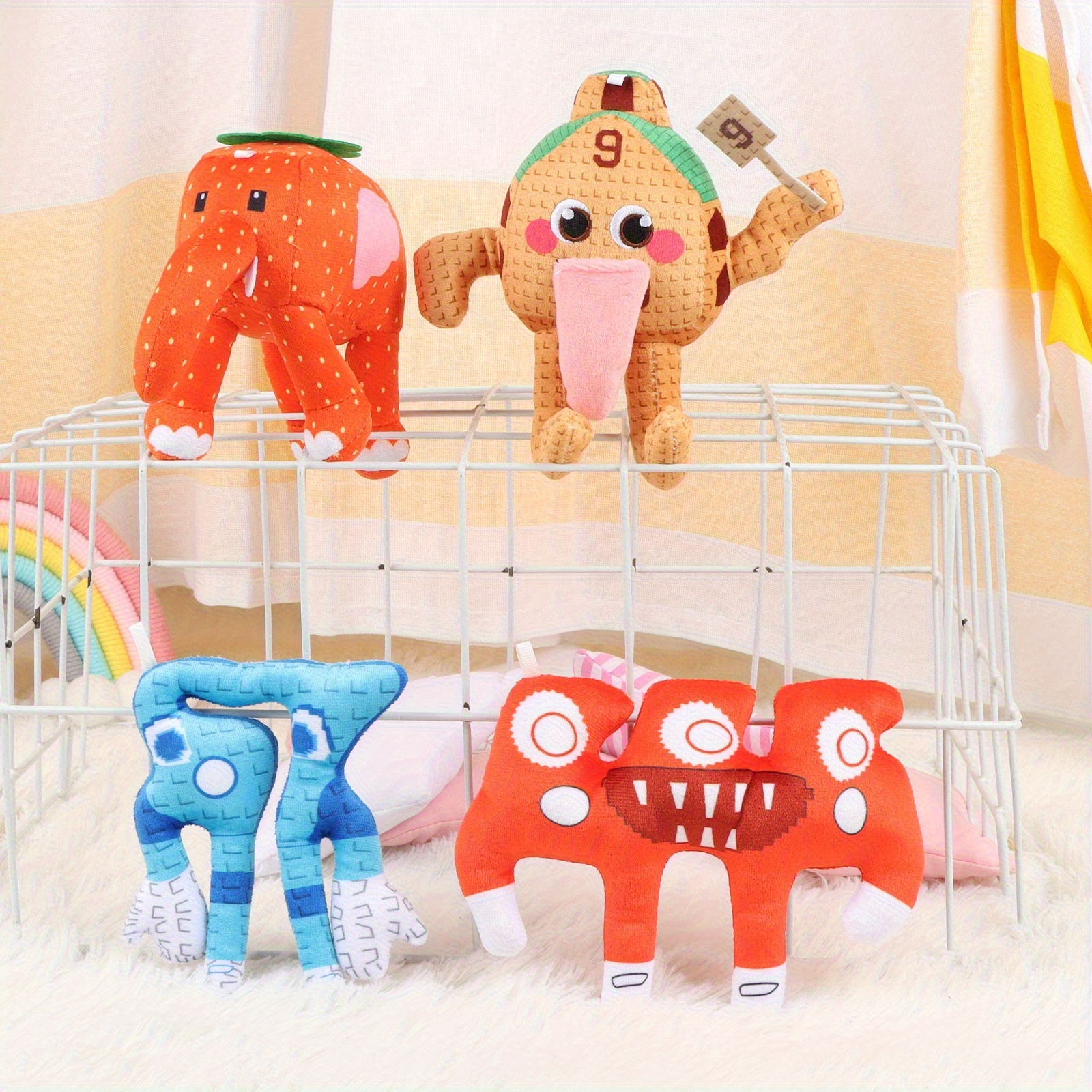 strawberry elephant plush sold on Temu United States
