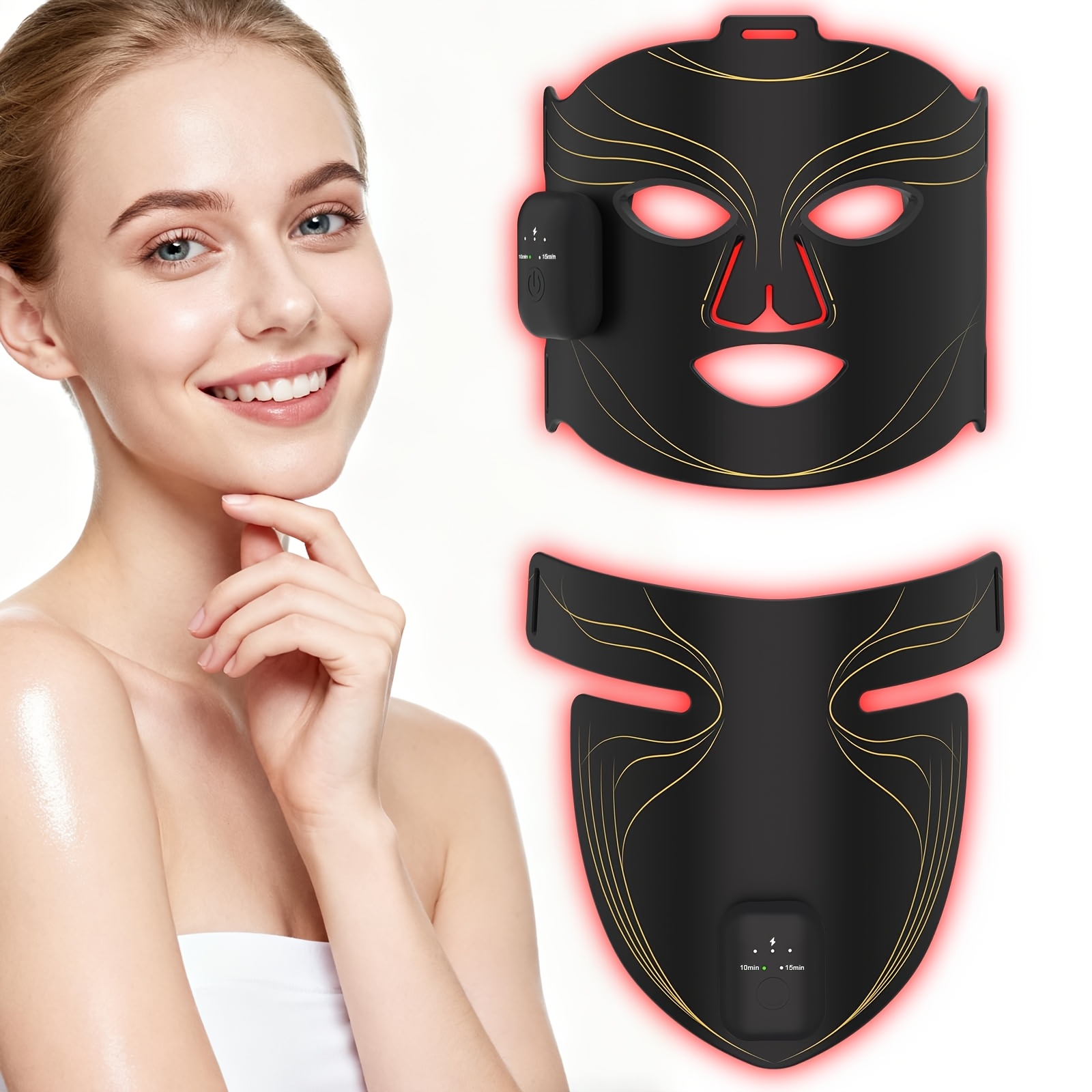 led face masks sold on Temu United States