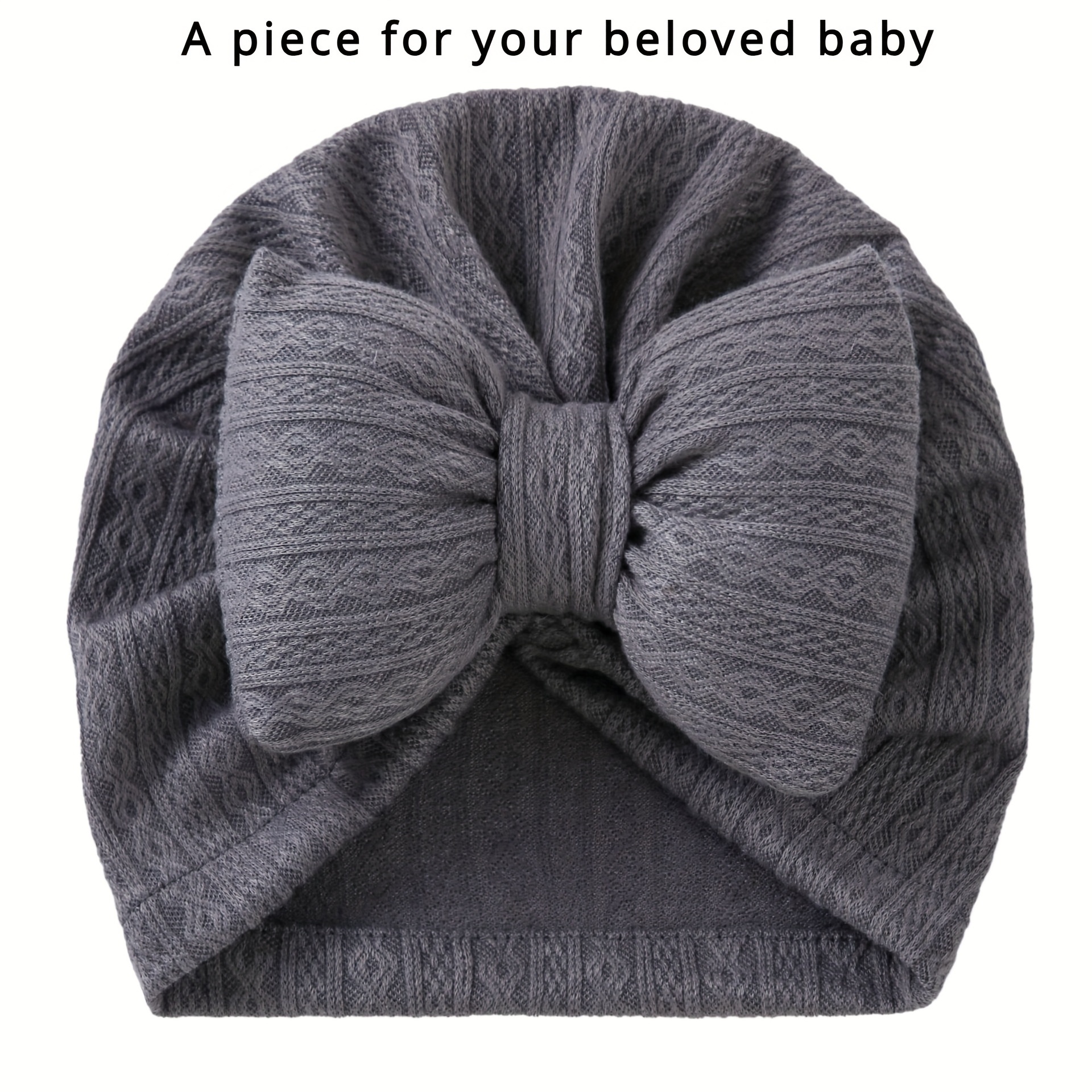 Newborn Little Girl Hat Hospital Bow Hat Baby Shower Turban - Temu ...