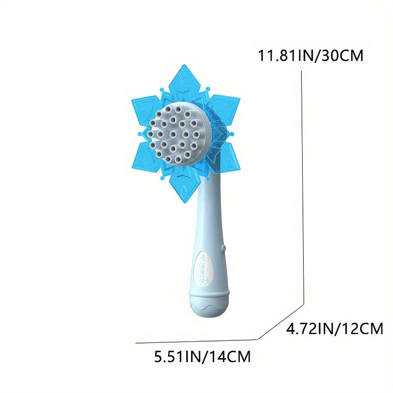 2 In 1 Snowflake Fan Bubble Blower Portable Electric Bubble - Temu