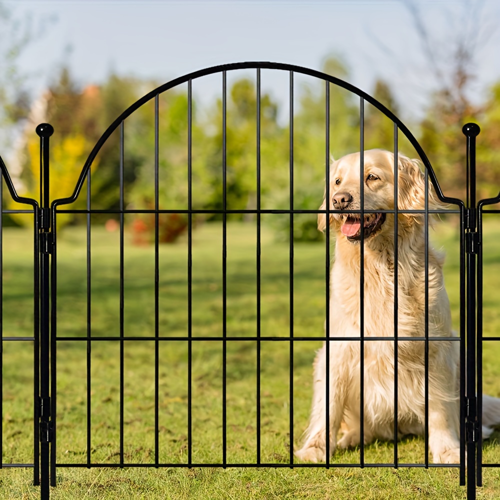 6pcs decorative metal garden fence no dig outdoor dog fence panels temporary fencing for yard wire yard garden border 81.28cm h x 3.72meter l patio lawn garden Temu United Kingdom