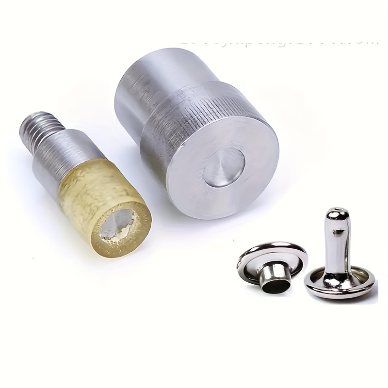 Leathercraft Rivets Steel Setting Tool Kit Double Rivet Die Punch Set 5 ...