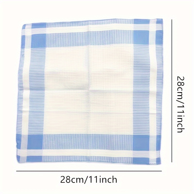 Cotton Handkerchiefs Ages Unisex Simplistic Square Hankies - Temu