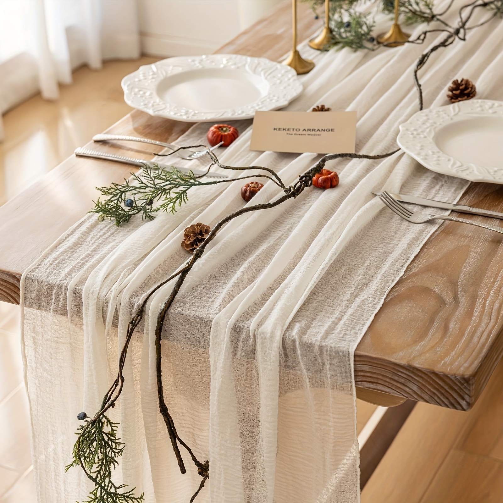 table runners for wedding sold on Temu United States
