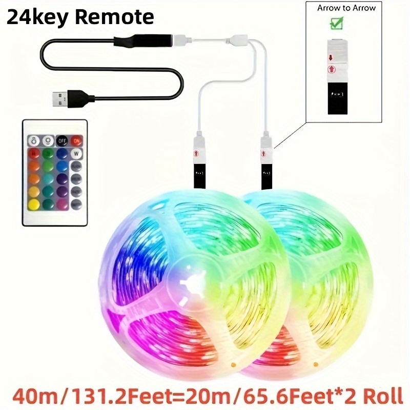 Led Strip Lights Tv Backlight Usb 5050 Rgb Music Sync Color - Temu ...
