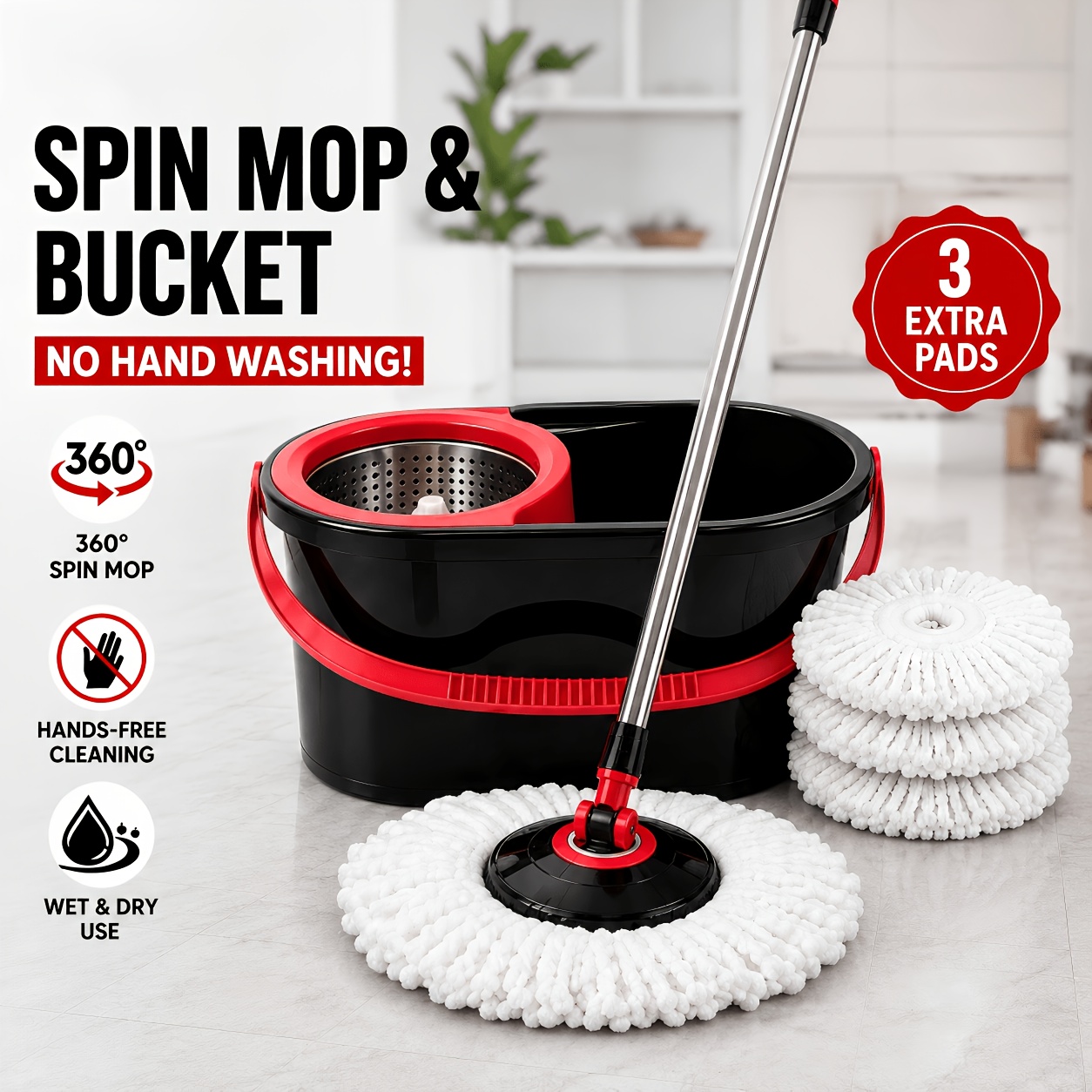 spin mop sold on Temu United States