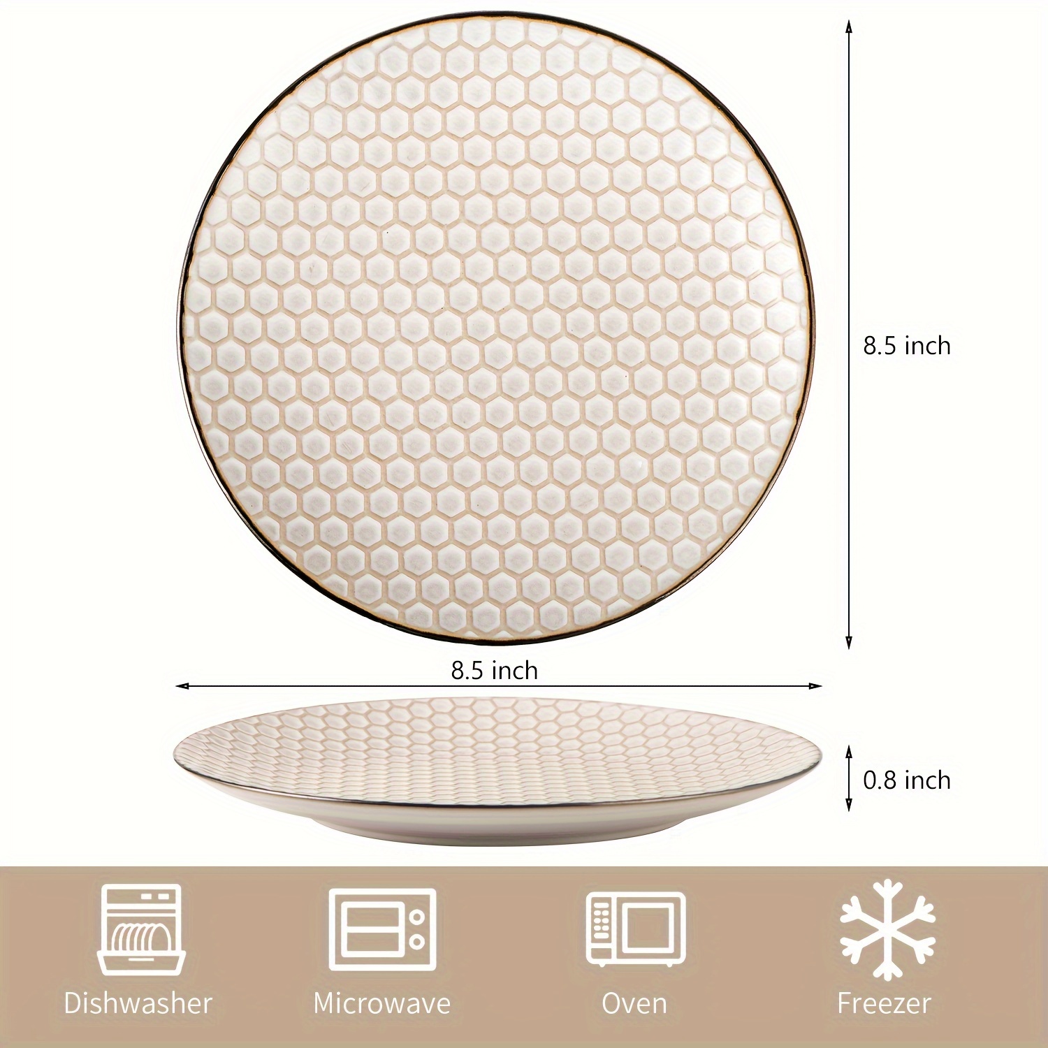 ceramic salad plates set small dinner plate - Temu