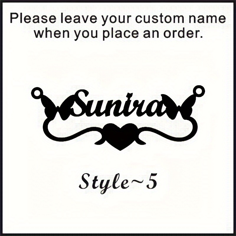 Customized Name Pendant Necklace Personalized Nameplate - Temu Ireland