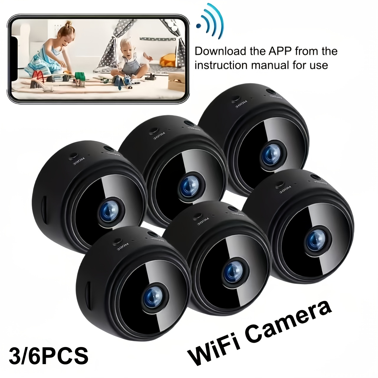 mini hd wifi security camera sold on Temu United States