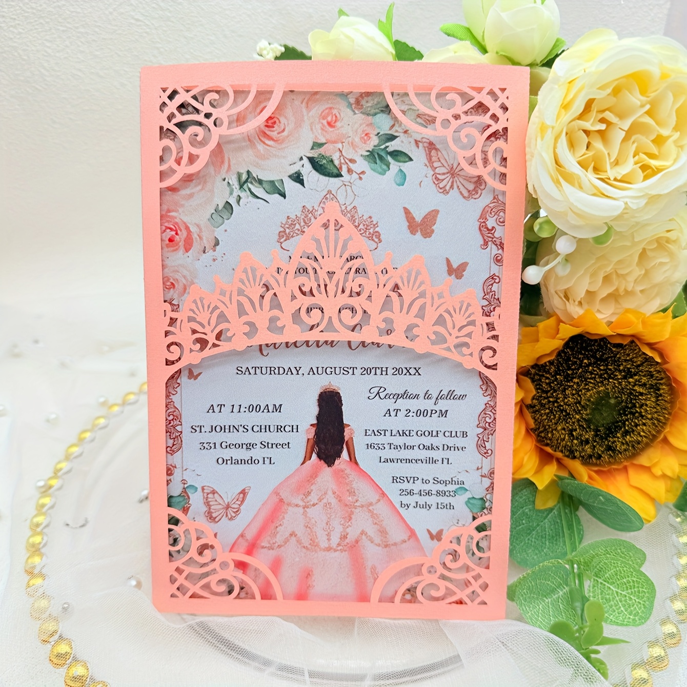 invitation cards sold on Temu United States