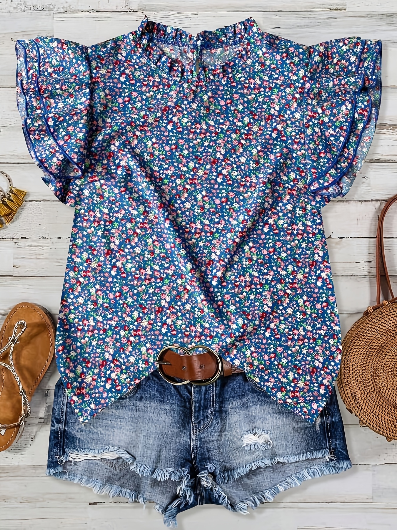 floral tops sold on Temu United States