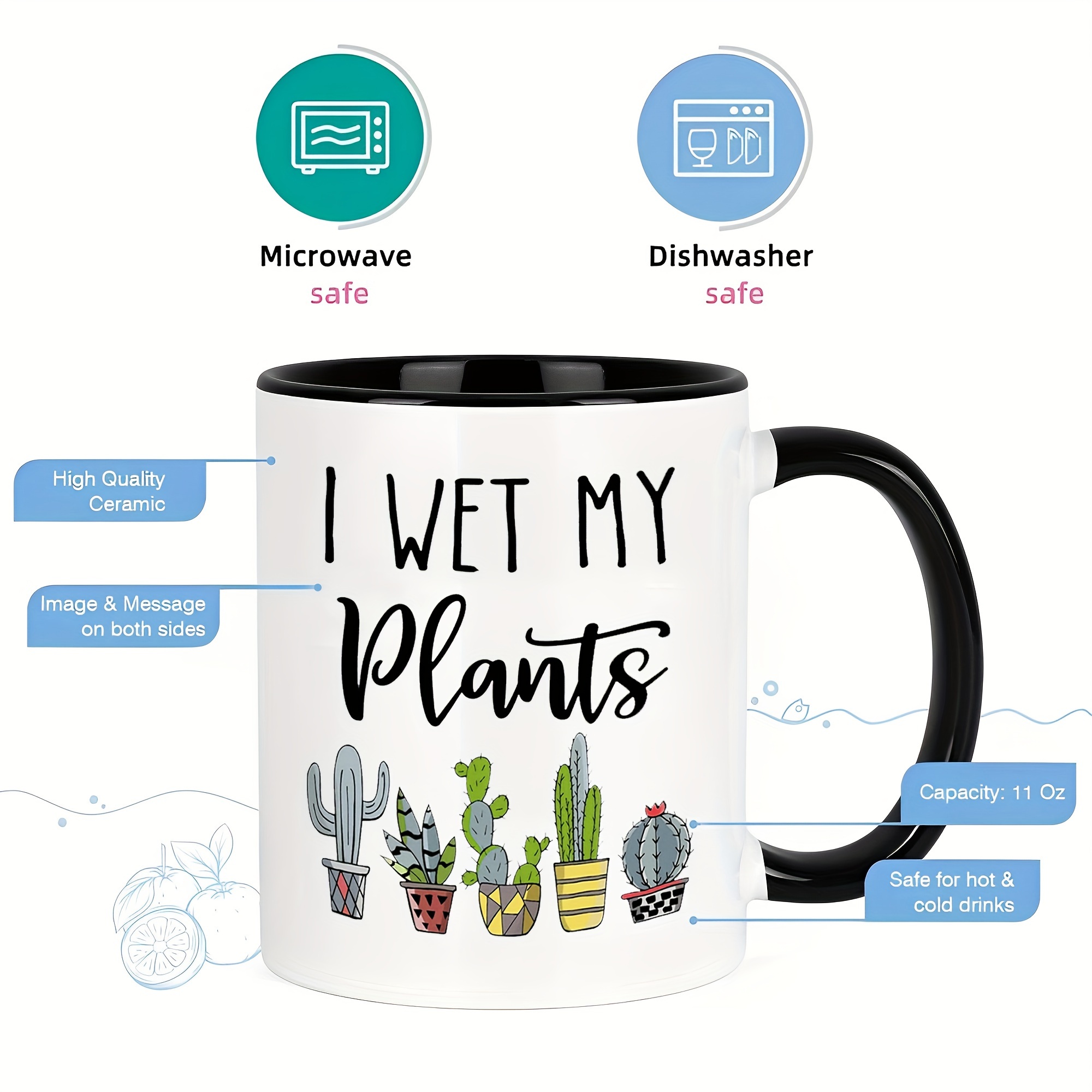 1 шт 11oz Керамічна кавова чашка з креативним дизайном Я Temu