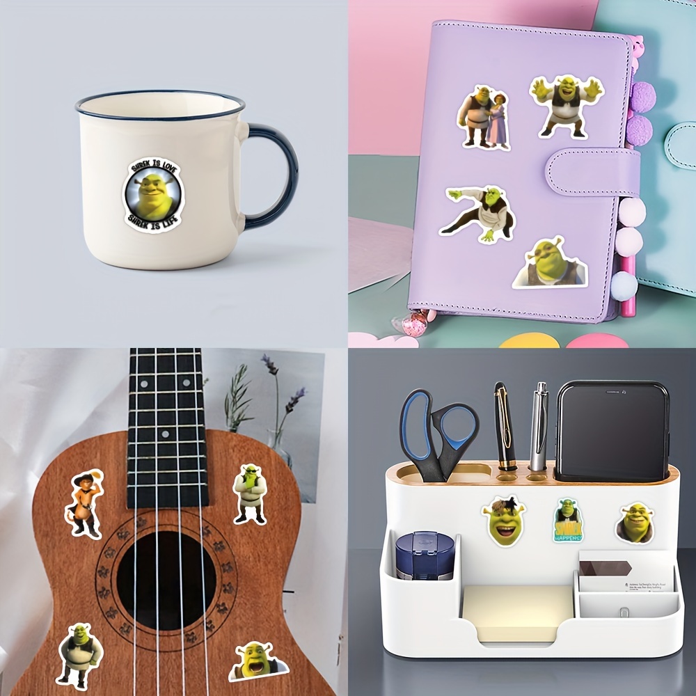 สติกเกอร์ไวนิล Shrek 60 ชิ้น ทนทาน - Temu Thailand