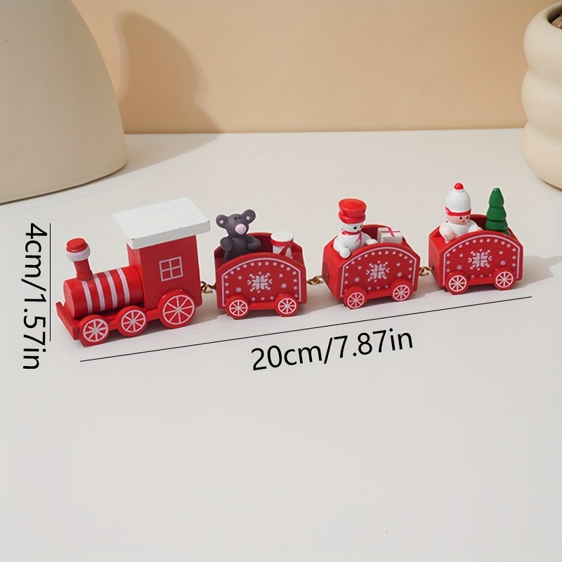 festive christmas wooden train set: contemporary style no - Temu