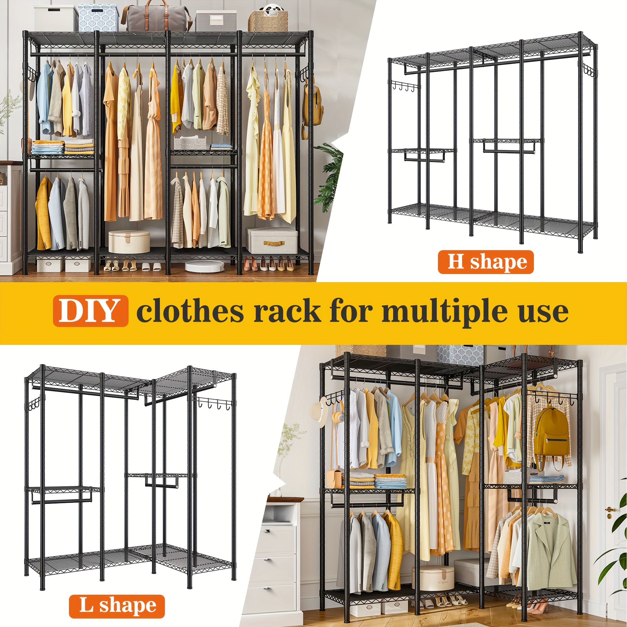 heavy duty portable closet sold on Temu United States