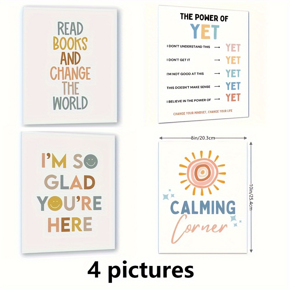 Classroom Posters Motivational Wall Art Office Decoration - Temu Ireland