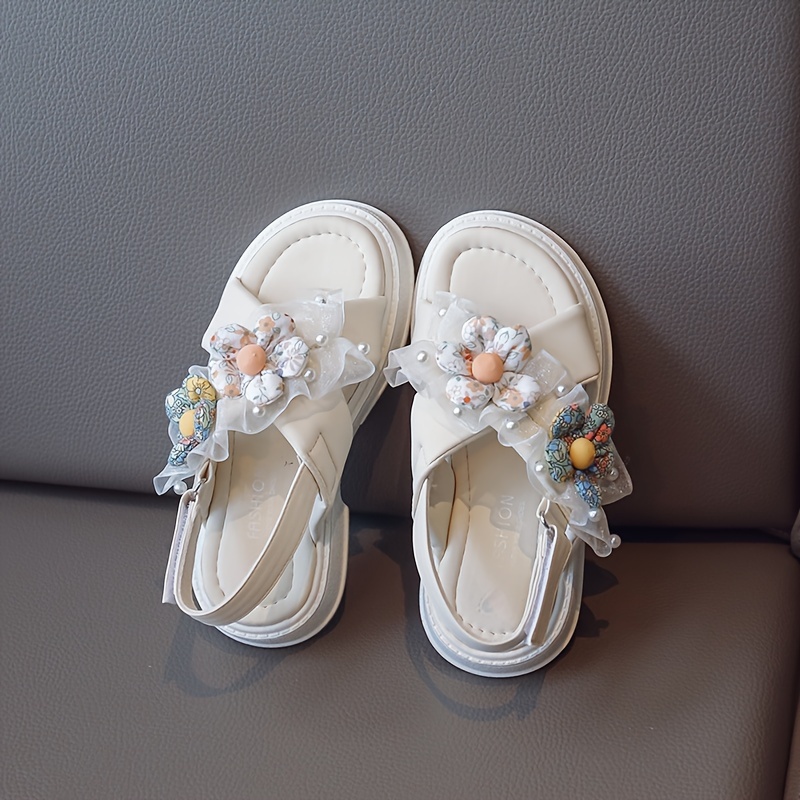 Trendy Cute Flower Open Toe Sandals Girls Breathable - Temu Ireland