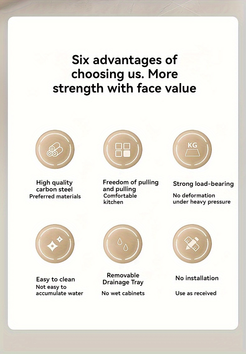 Adjustable Metal Pull Organizer Kitchen Cabinets 2 Tier - Temu