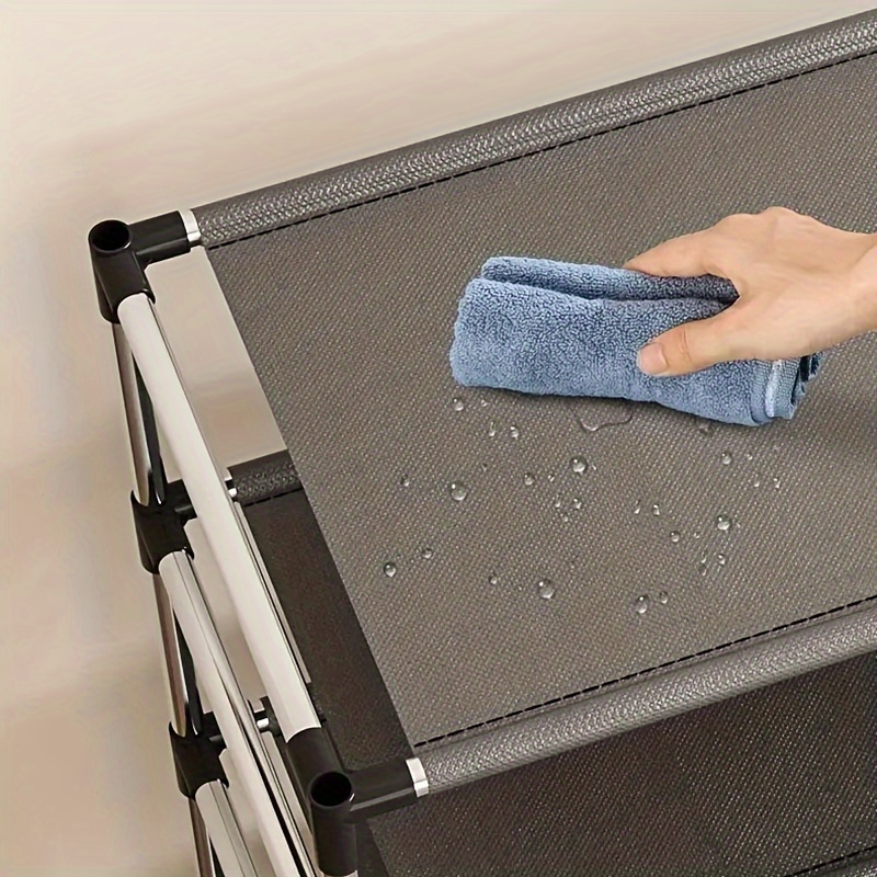 Space saving 6/7 Tier Shoe Rack Modern Metal Design Non - Temu