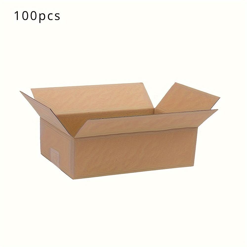 100 Pack Cardboard Mailer Boxes 5x3x3 Inch Small Corrugated