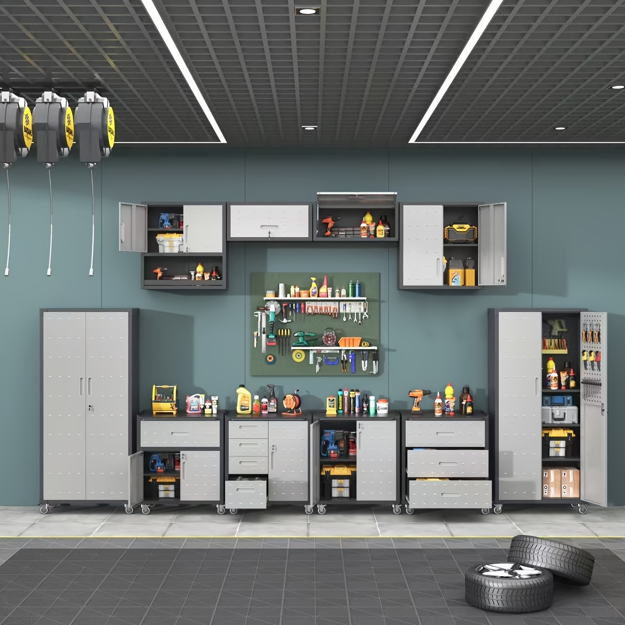 garage storage cabinet sold on Temu United States