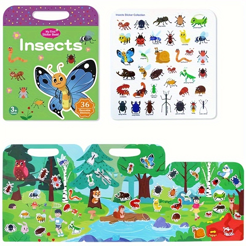 Reusable Sticker Book Washable Stickers Christmas - Temu United Kingdom